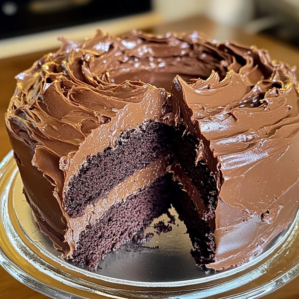 Chocolate Pound Cake with Chocolate Frosting - Spoon Savor