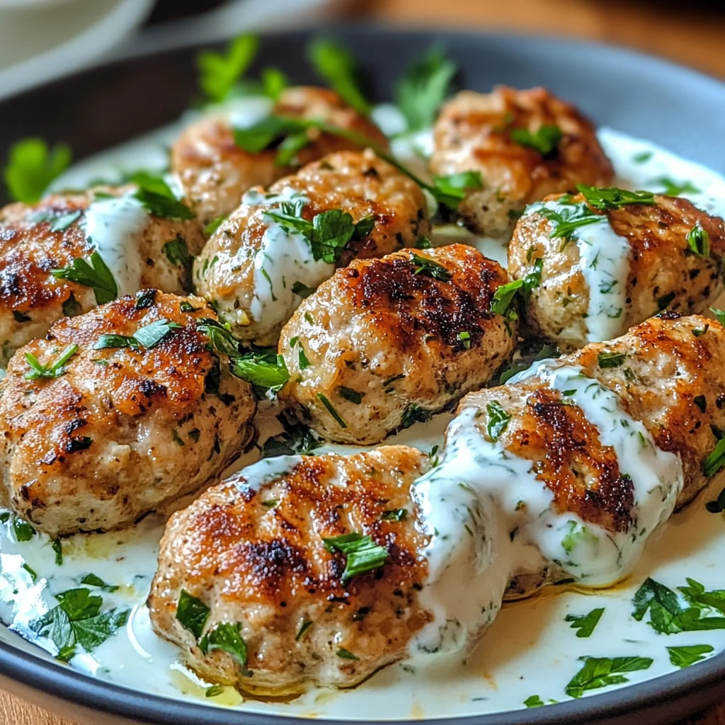 Chicken Kofta with Garlic Yogurt Sauce Recipe: A Must-Try! - Spoon Savor